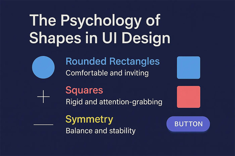 The Psychology of Shapes in UI Design - Dark Square
